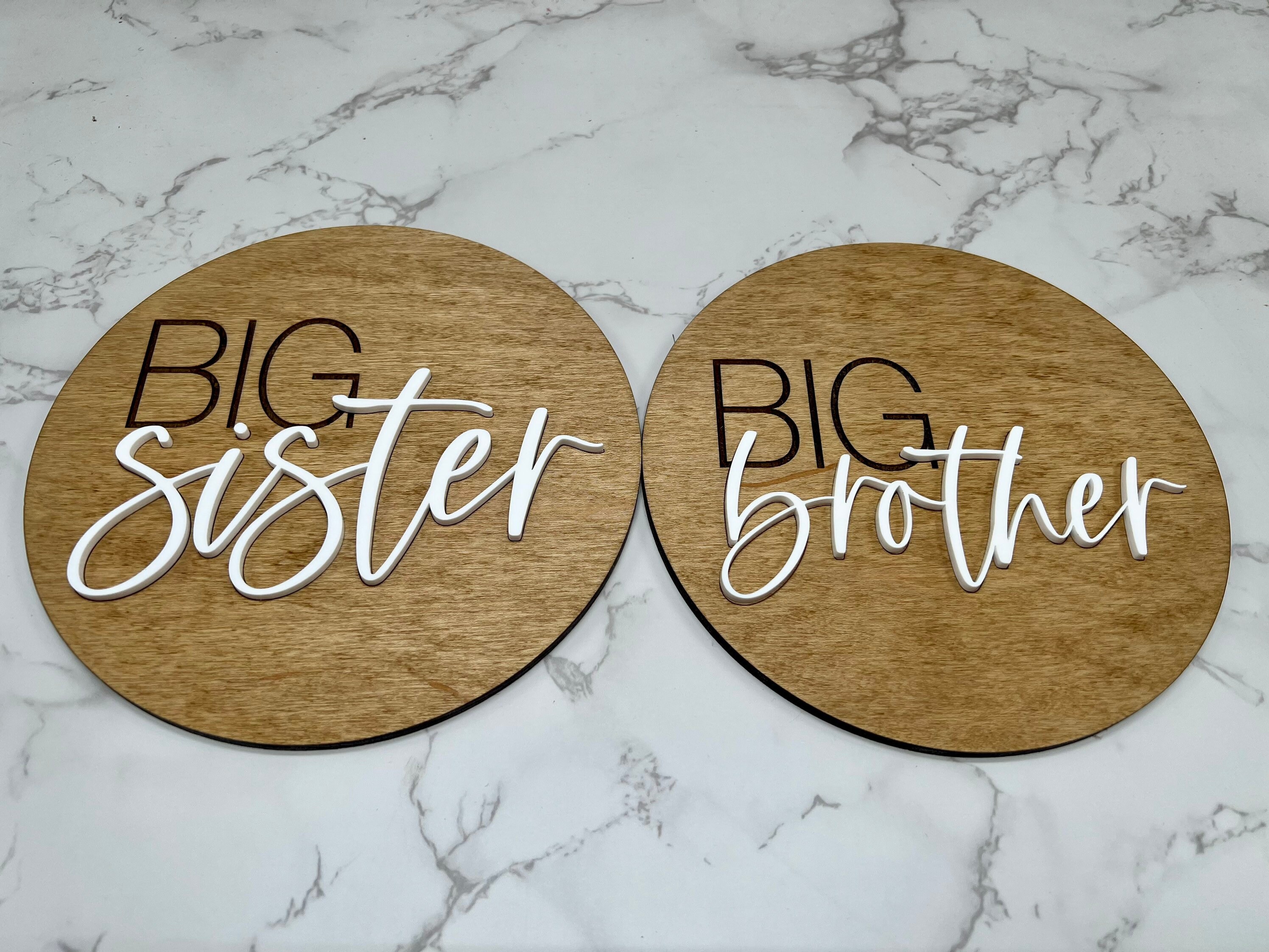 Big Sibling Photo Prop Sign Little Sibling Sign Baby - Etsy