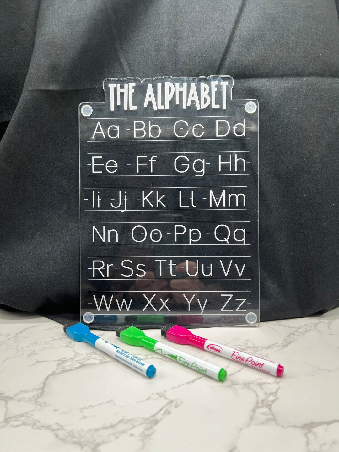 Alphabet Tracing Board for Kidsdry Erase Letter Tracing - Etsy