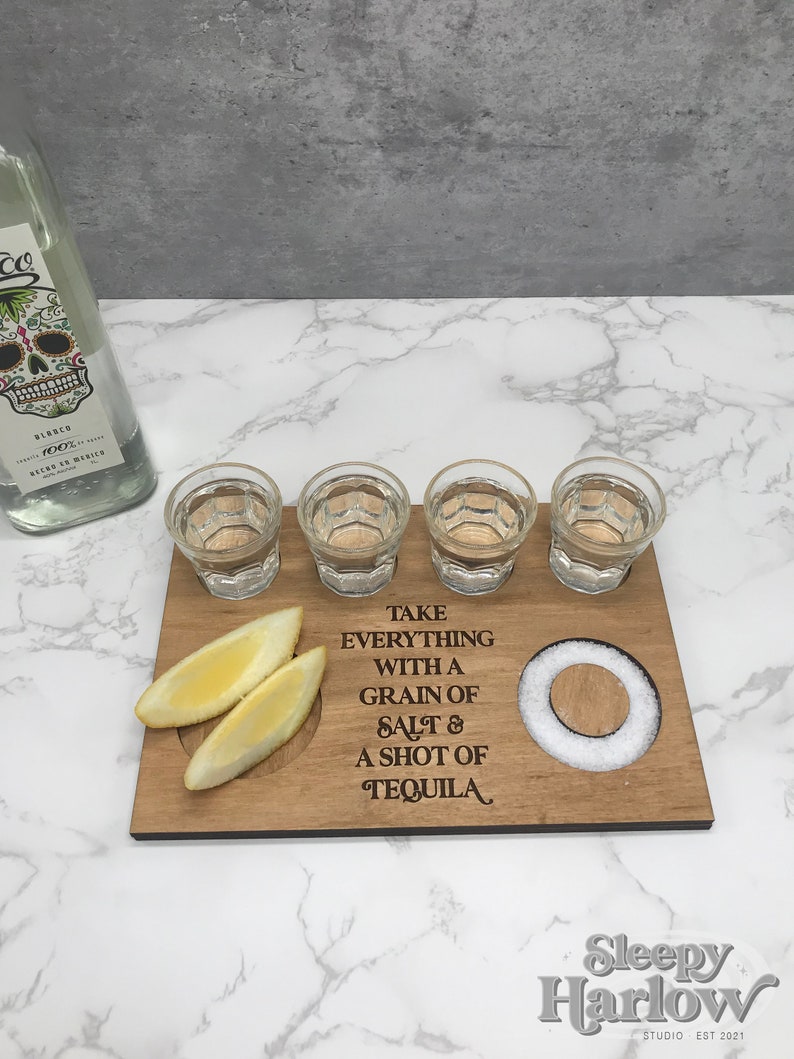 Tequila Shot Flight Tray Tequila Shots Shot Tray Flight | Etsy