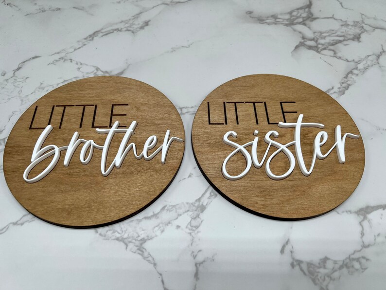 Big Sibling Photo Prop Sign Little Sibling Sign Baby - Etsy