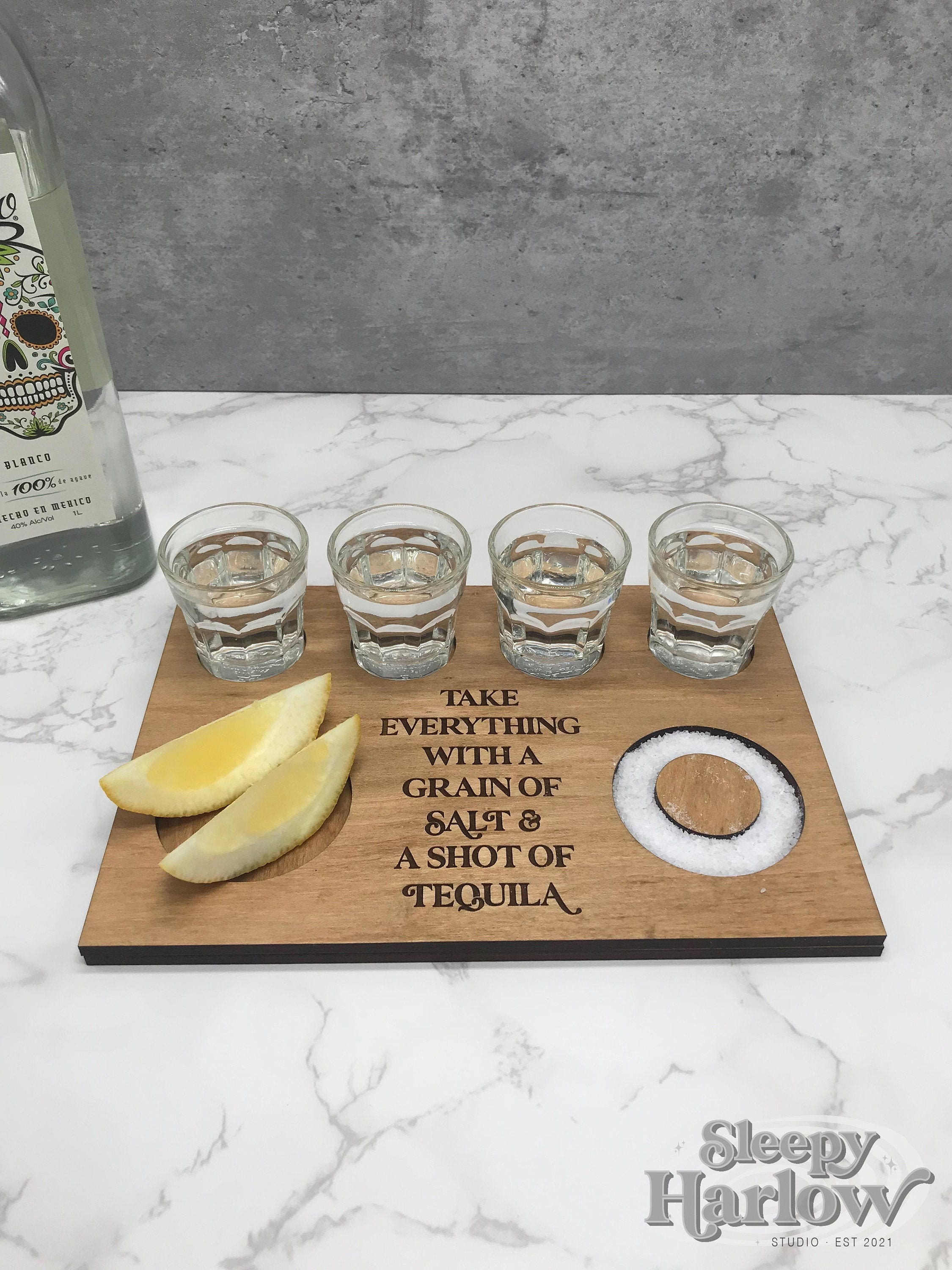 Tequila Shot Flight Tray Tequila Shots Shot Tray Flight | Etsy