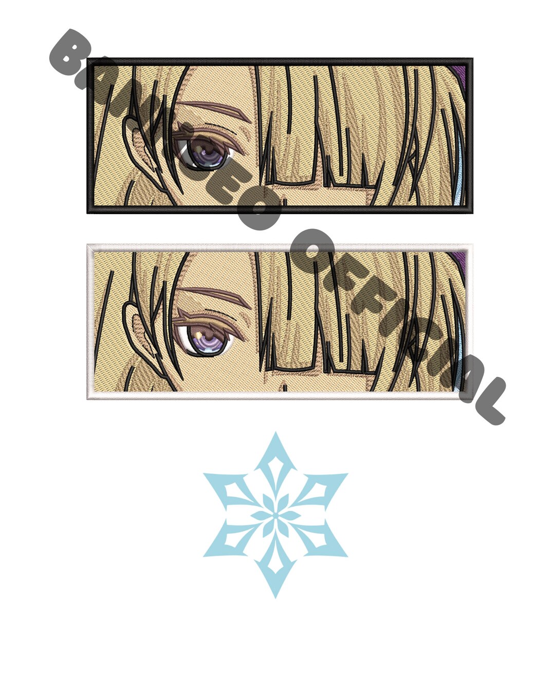 Genshin Impact Freminet Face Boxed Embroidered Crewneck Sleeve - Etsy ...