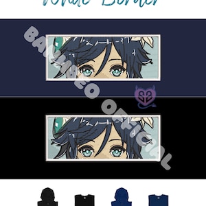 Genshin Impact Venti Face Boxed Embroidered Crewneck/hoodie + Sleeve - Etsy