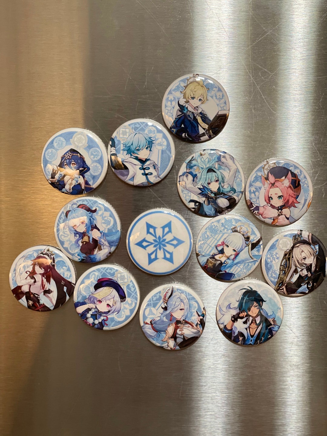 Genshin Impact Cryo Vision Magnets 1.5inch - Etsy