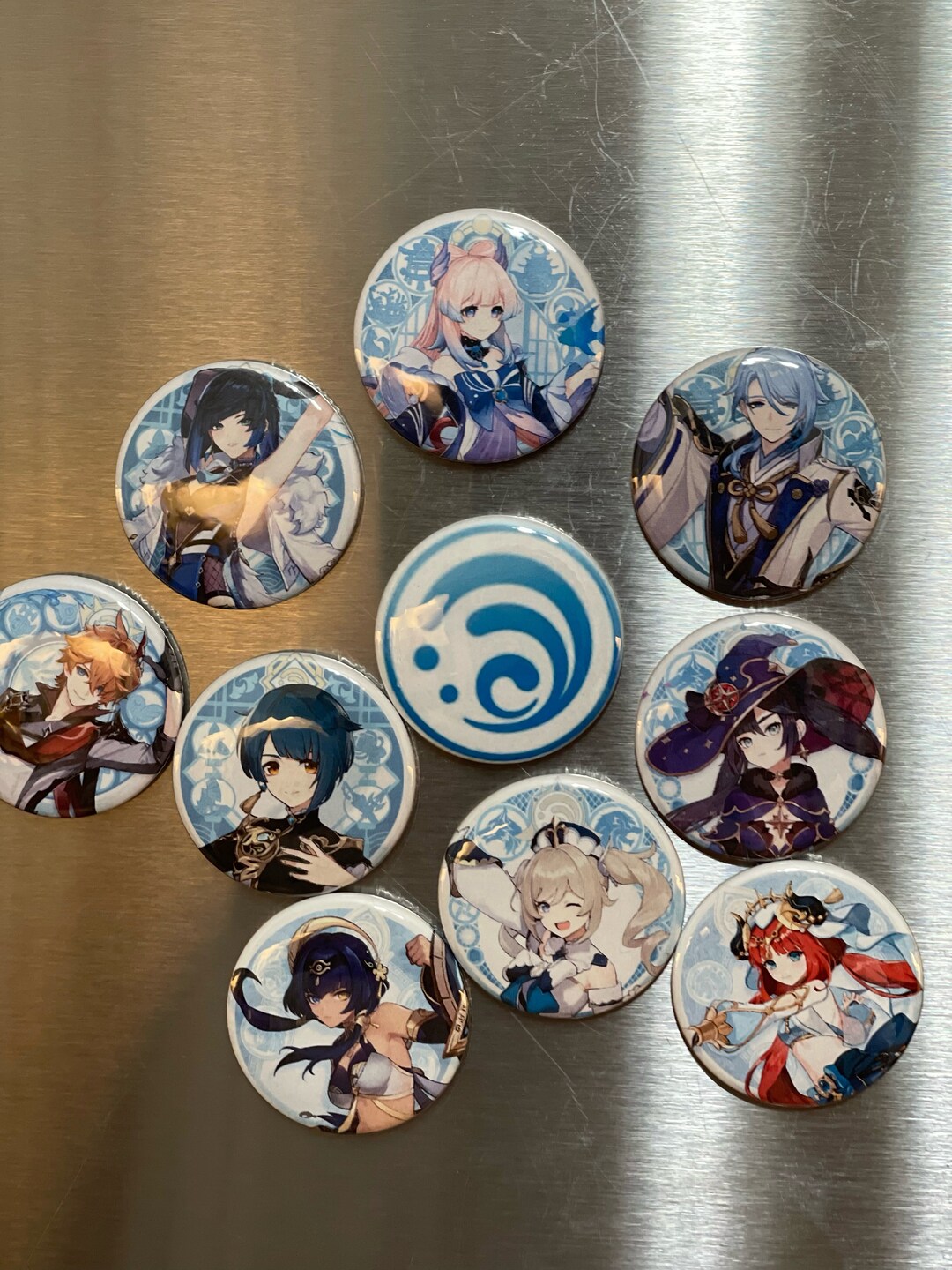 Genshin Impact Hydro Vision Magnets 1.5inch - Etsy