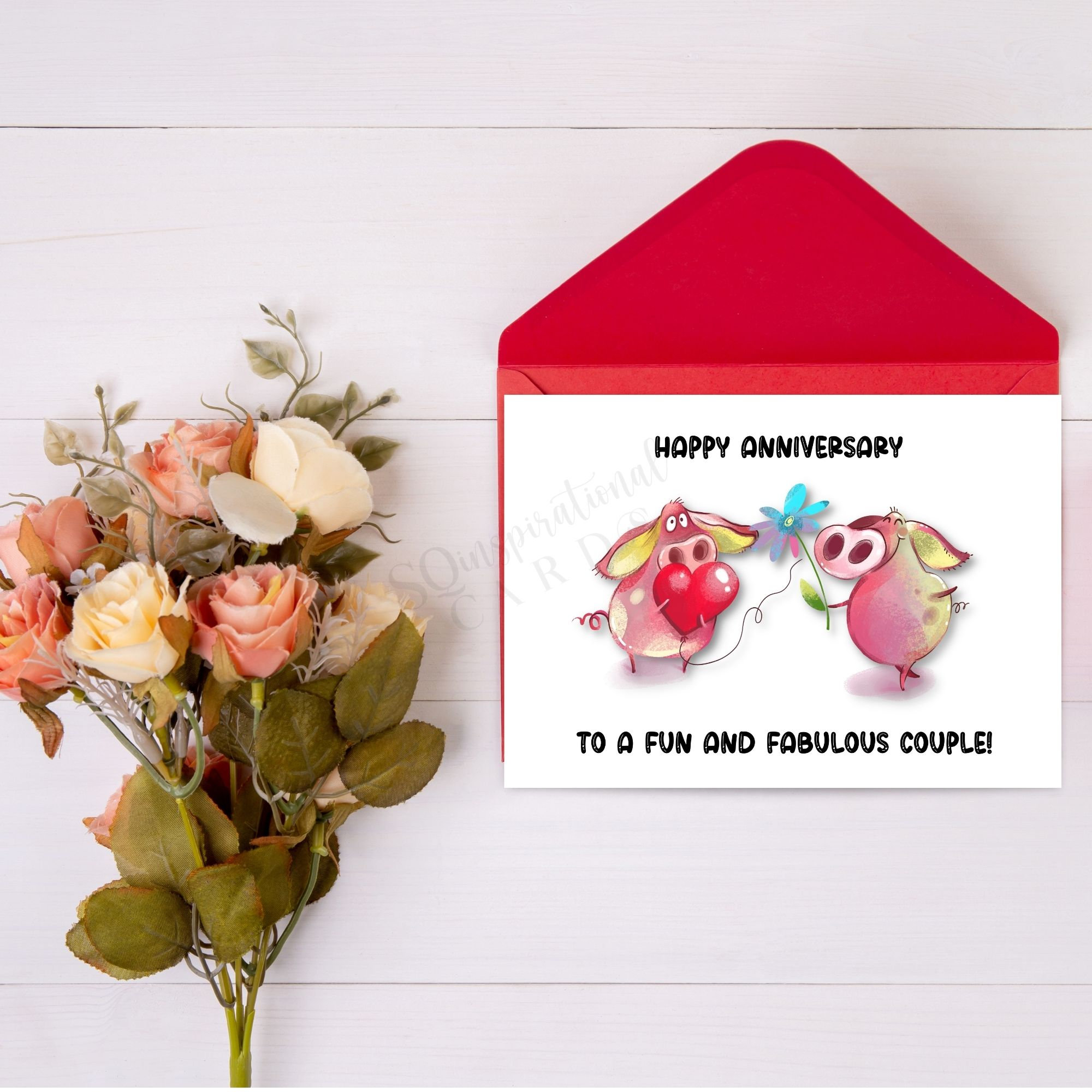 Cute Happy Anniversary Card to a Fun and Fabulous Couple - Etsy