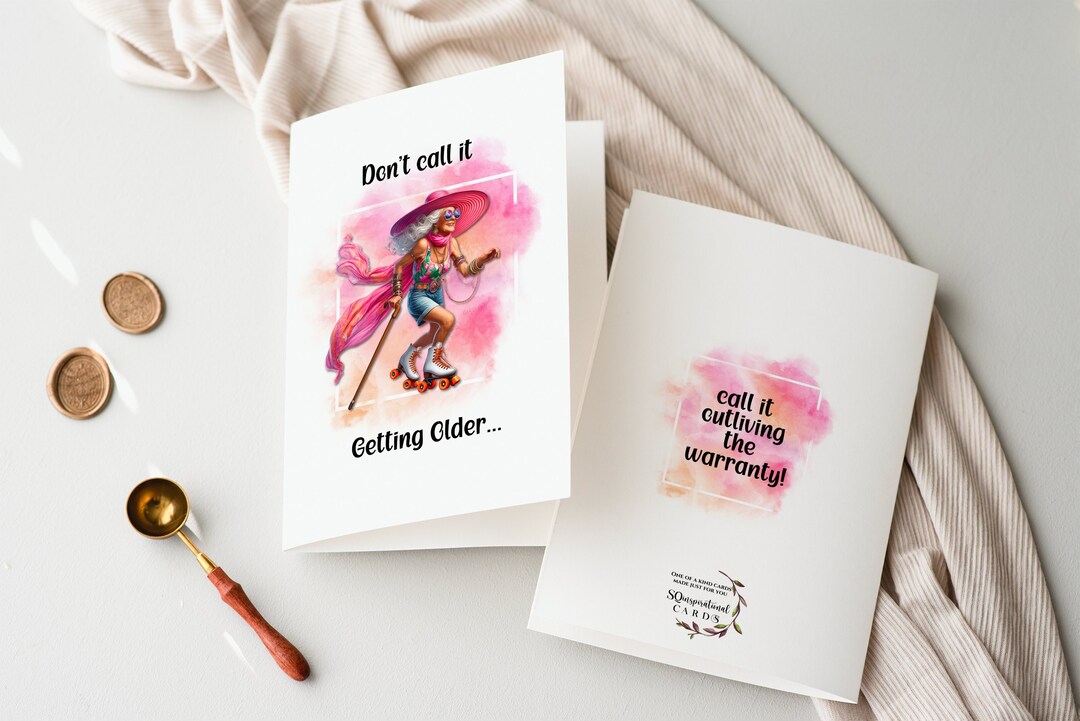 Funny Aging Joke Card Printable, Outliving the Warranty Birthday Card ...