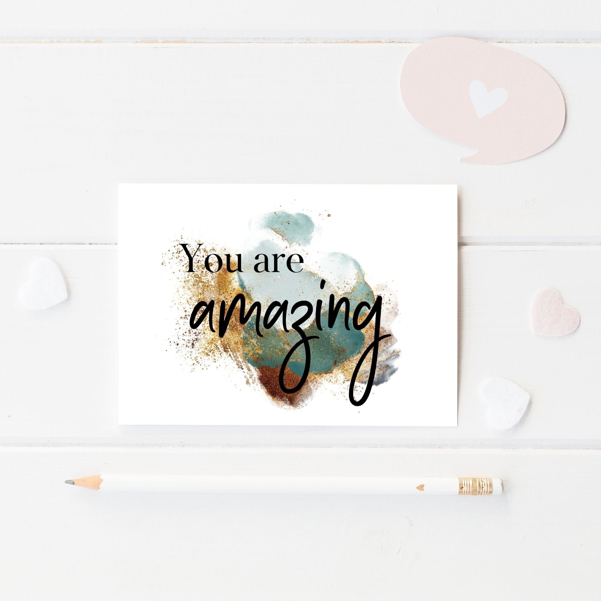 Thank You Card, You Are Amazing Card, I Appreciate You Card ...