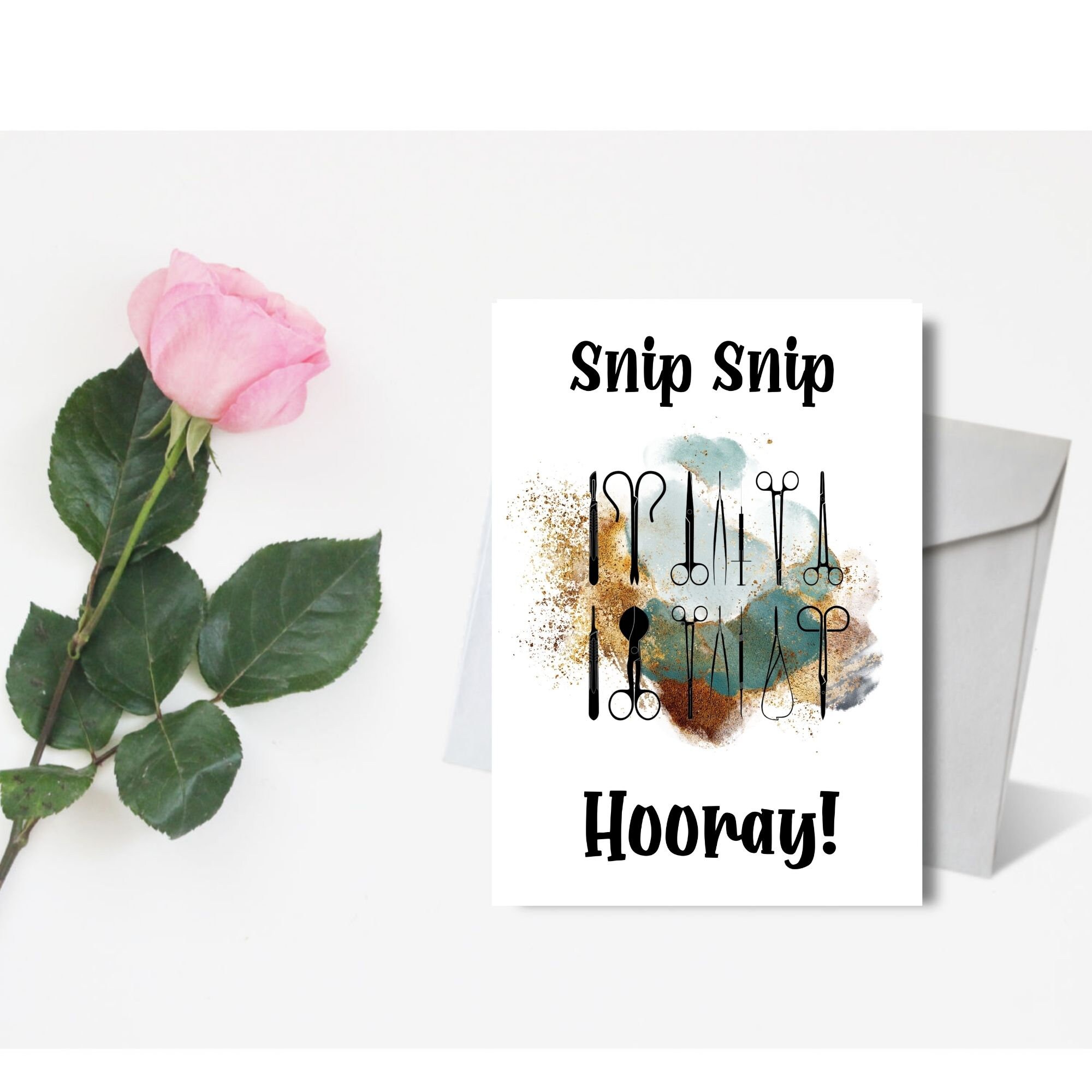 Funny Surgery Card, Get Well Soon Card, Snip Snip Hooray Card, Feel ...