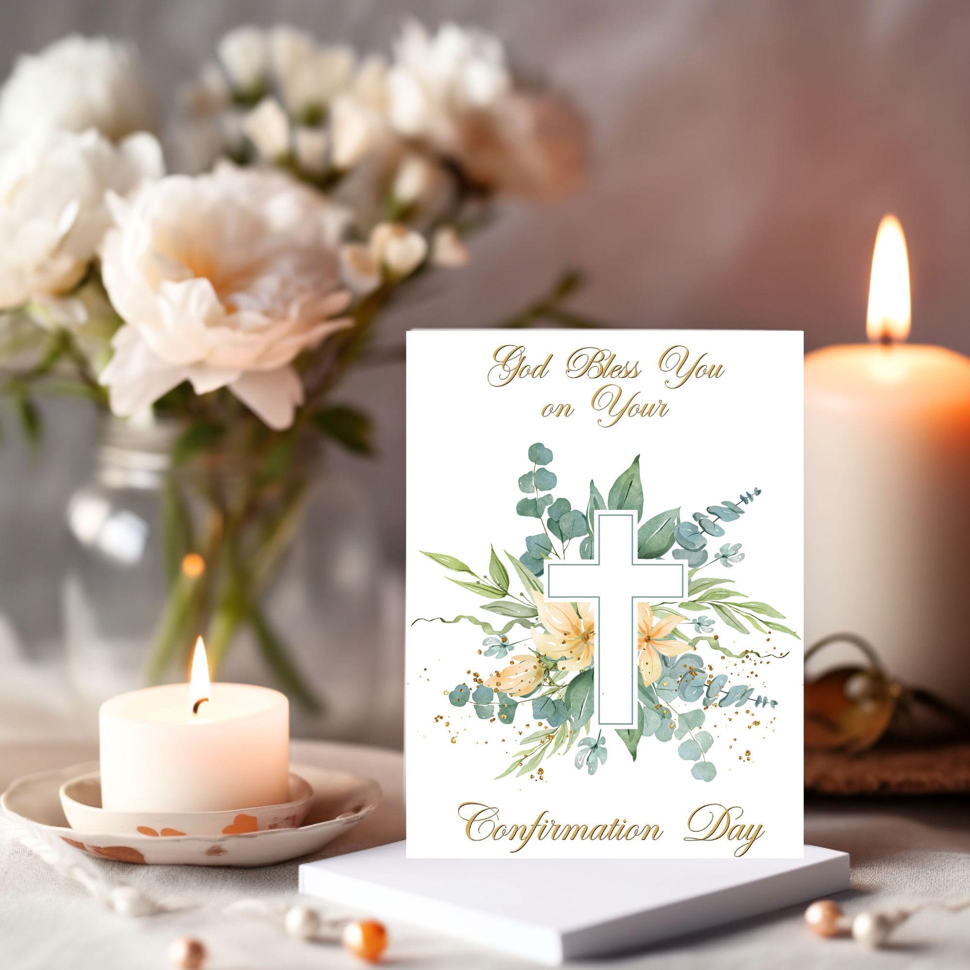 Holy Confirmation Card, Congratulations Card, Male or Female ...