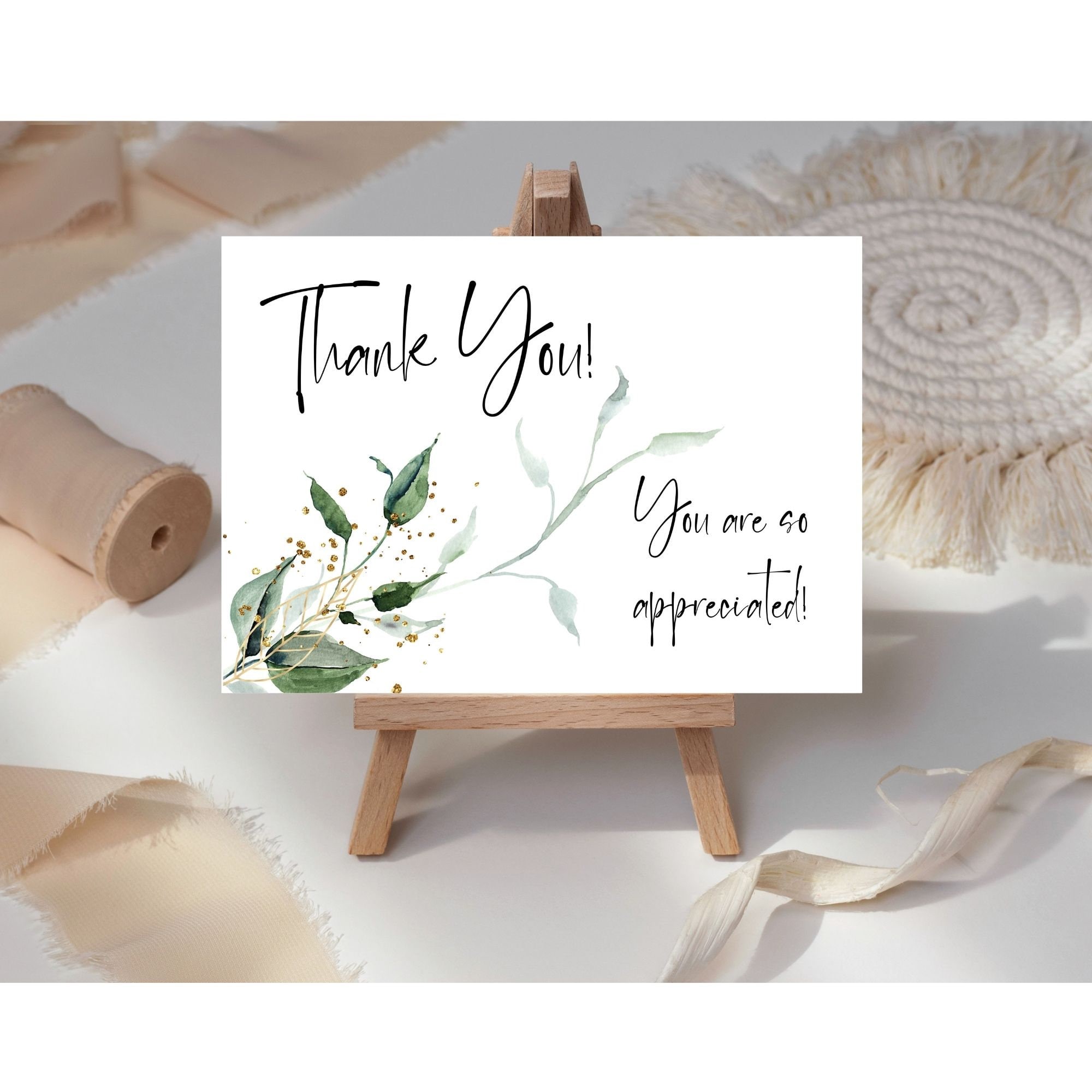 Beautiful Thank You Card You Are so Appreciated Card - Etsy