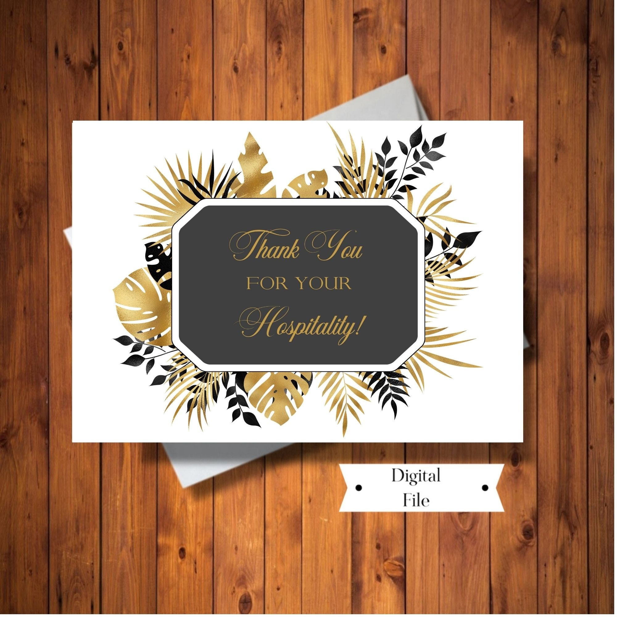 Thank You for Your Hospitality Card Thank You for Dinner - Etsy