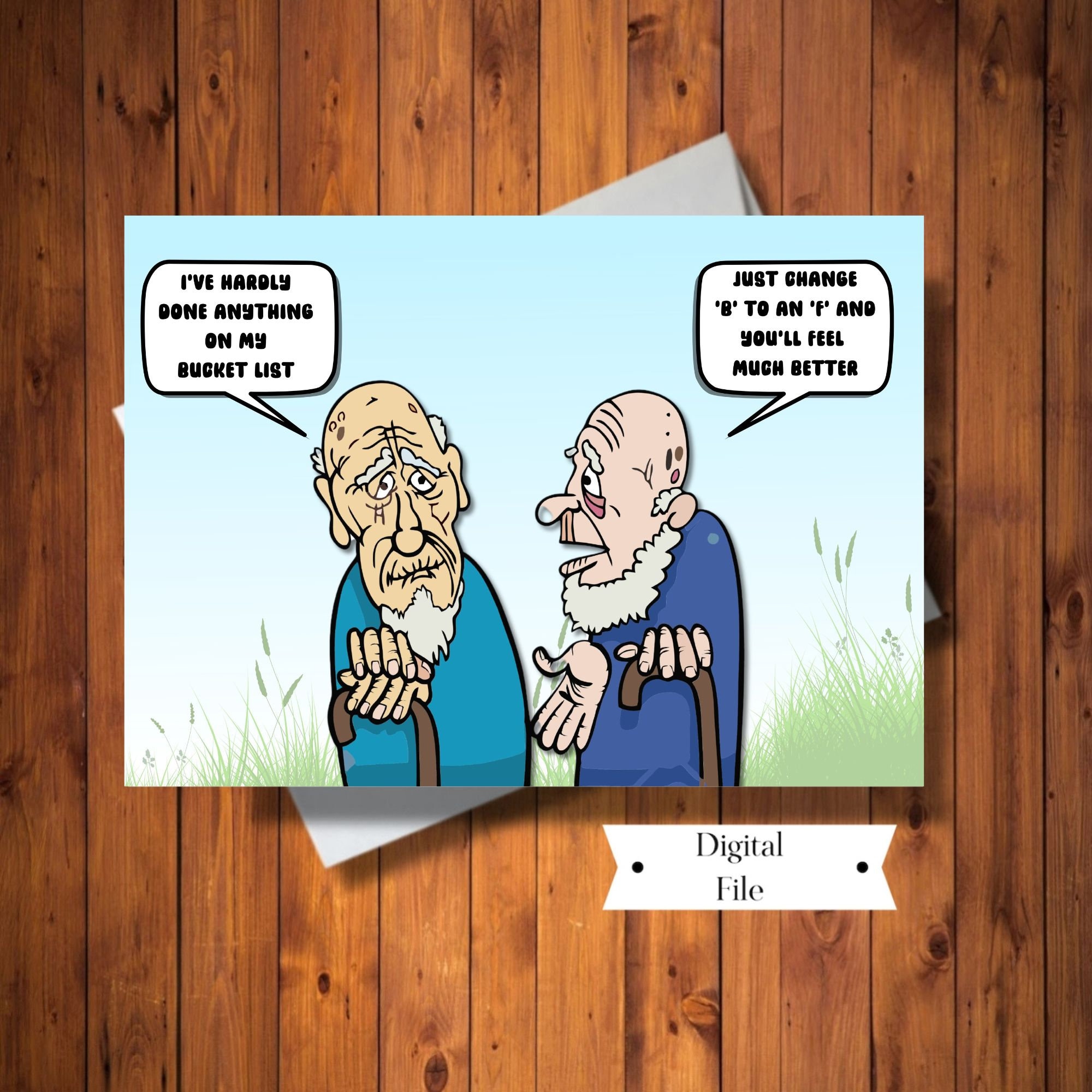 Funny Birthday Card Funny Bucket List Card for Man - Etsy