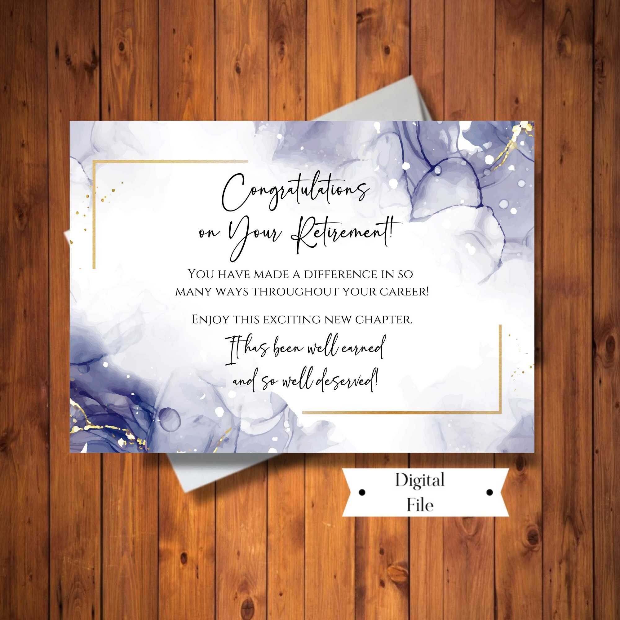 Retirement Card, Happy Retirement Card, You Have Made A Difference Card ...