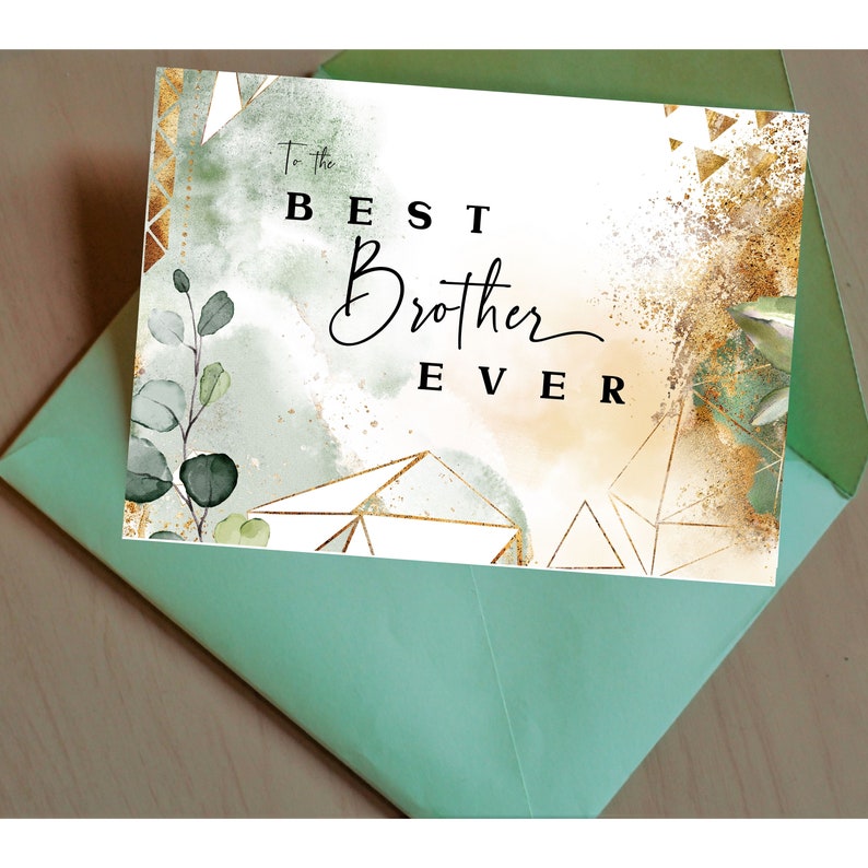 Special Birthday Card for Brother Best Brother Ever Card - Etsy