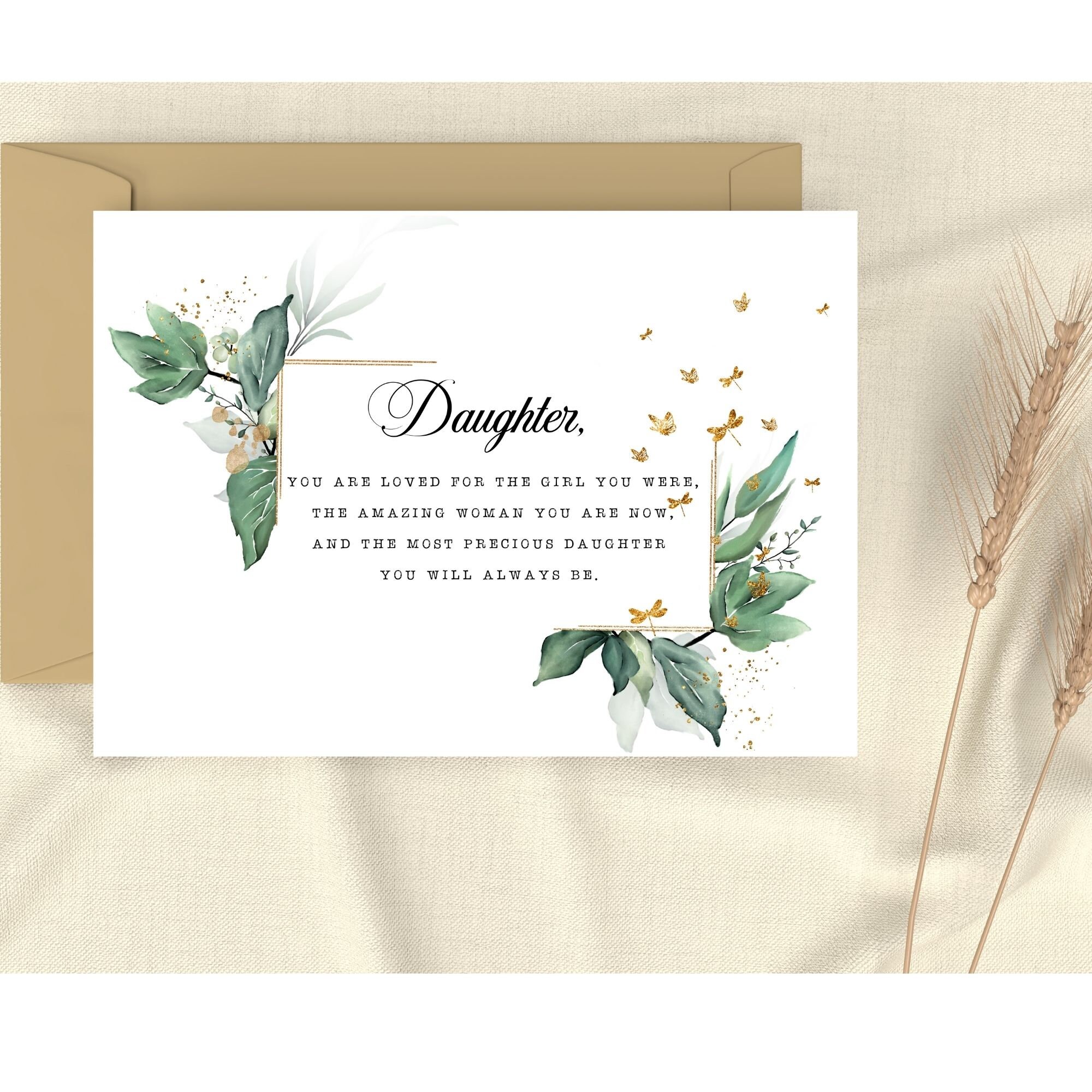 Beautiful Birthday Greeting Card for Daughter, Daughter You Are Loved ...