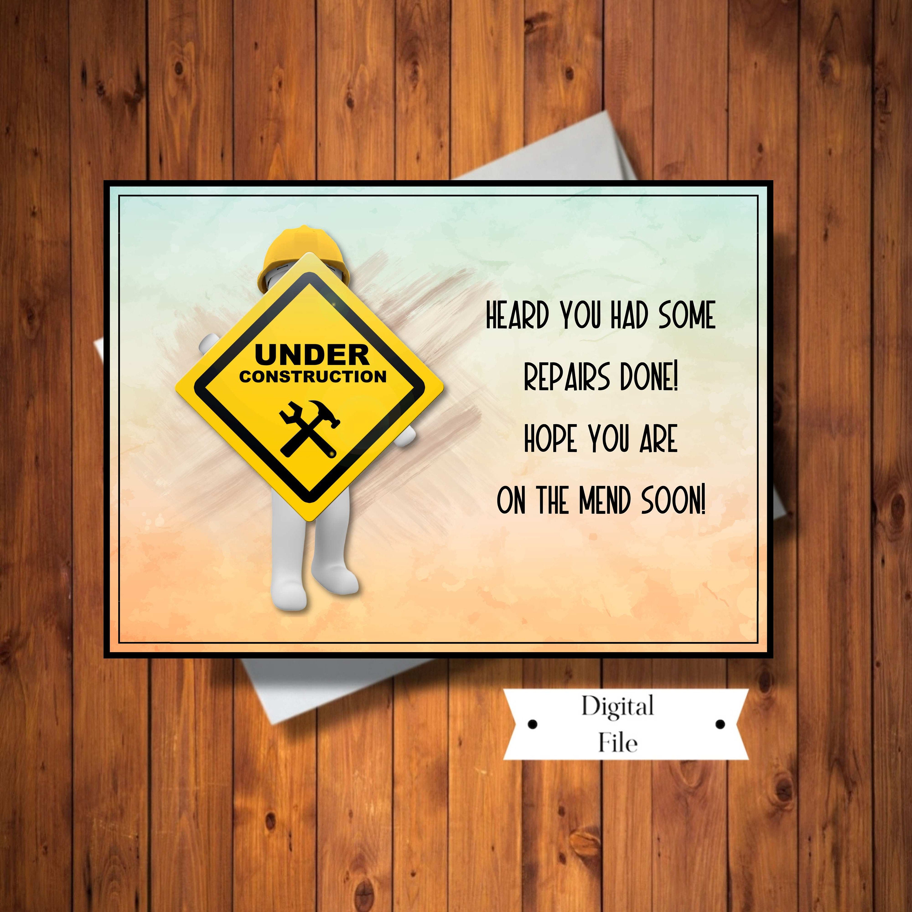 Funny Surgery/operation Card, Heard You Had Some Repairs Done, Get Well ...