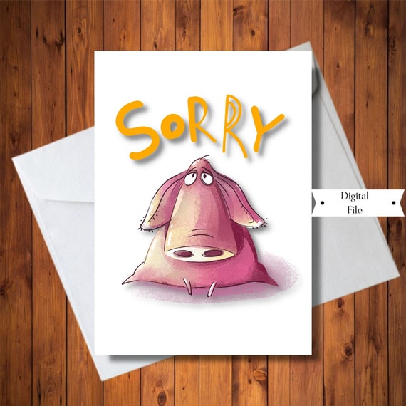 Apology Card I'm Sorry Card I Made A Mistake Card Make - Etsy