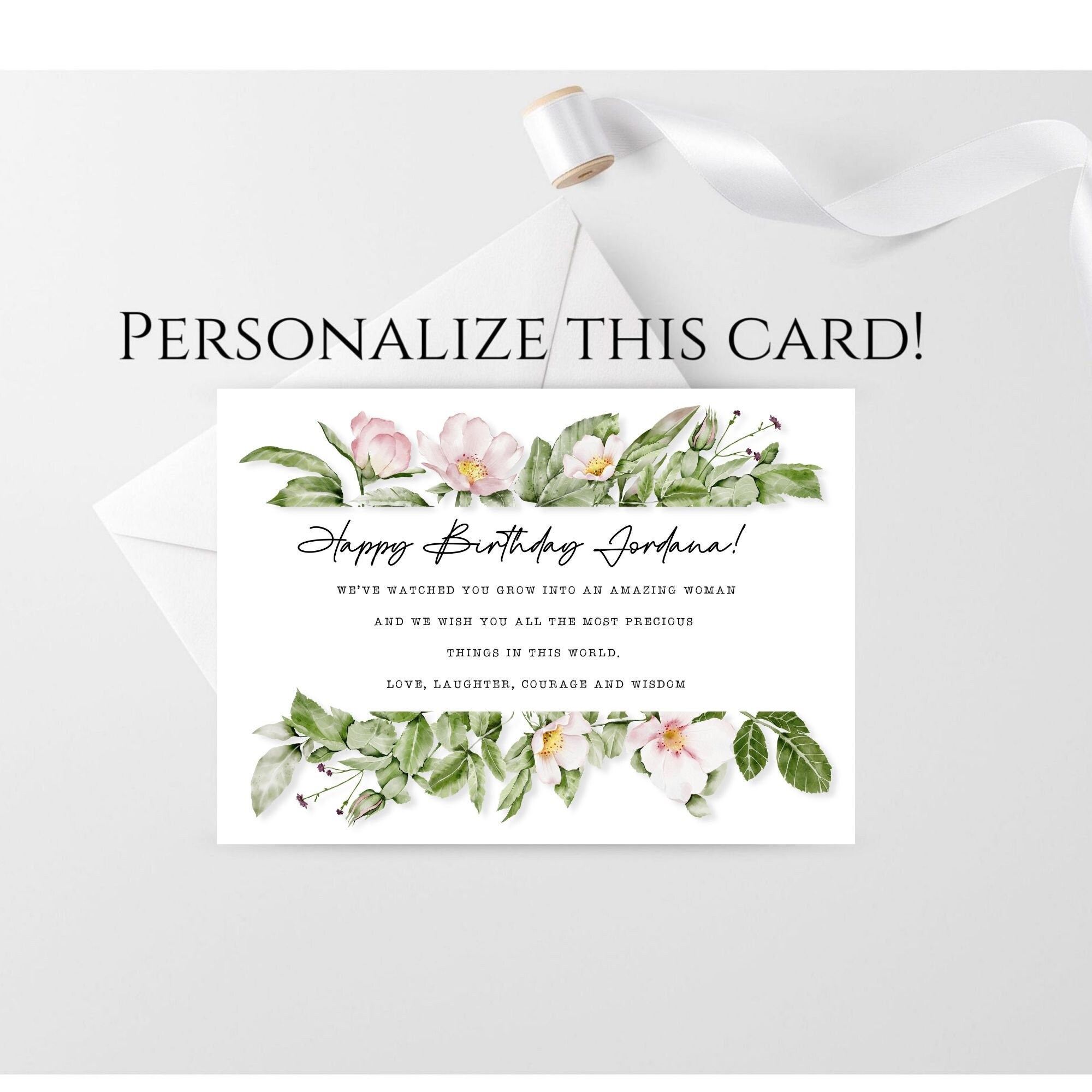 Personalized Birthday Greeting Card for Daughter, Grown Daughter ...