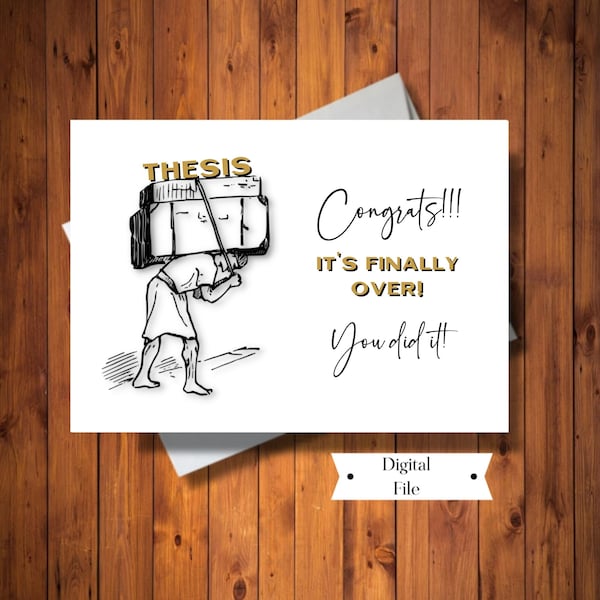 Phd Graduation Card - Etsy