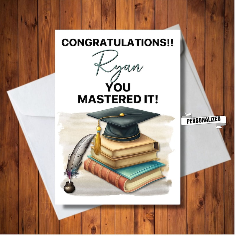 Custom Masters Card - Etsy