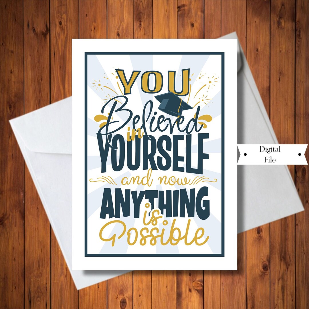 Graduation Card, High School Grad, University Graduation ...