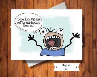 Neighbors Moving Away Card Moving House Card Truly Great - Etsy