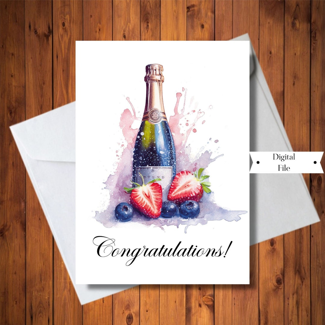 Congratulations Card, Celebration Card, Cheers Card, Promotion Card ...