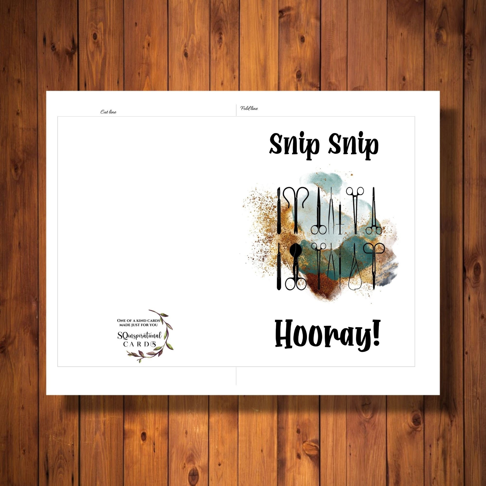 Funny Surgery Card, Get Well Soon Card, Snip Snip Hooray Card, Feel ...