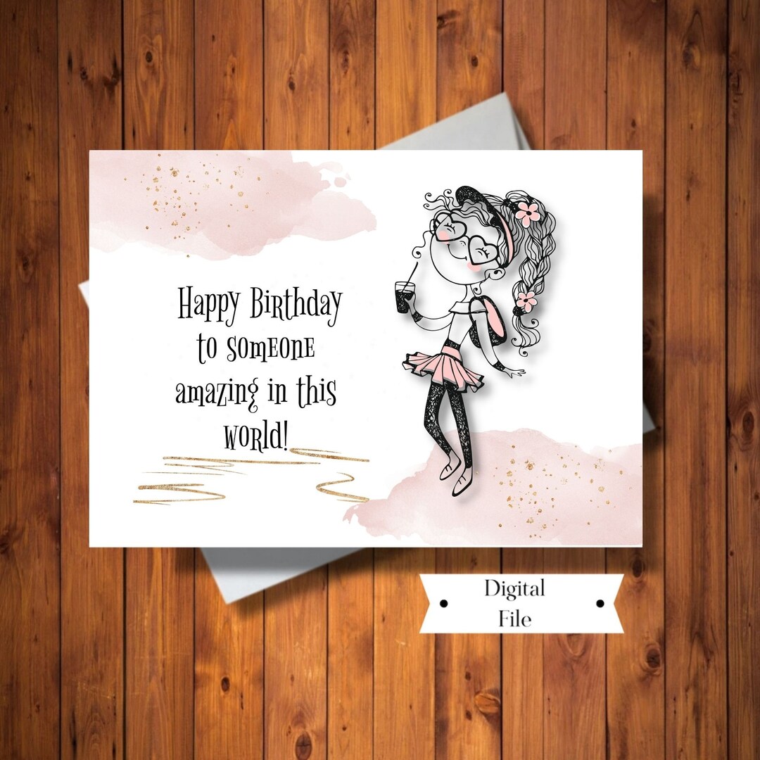 Birthday Card for Amazing Girl, for Teenager, for Woman, Niece, for ...