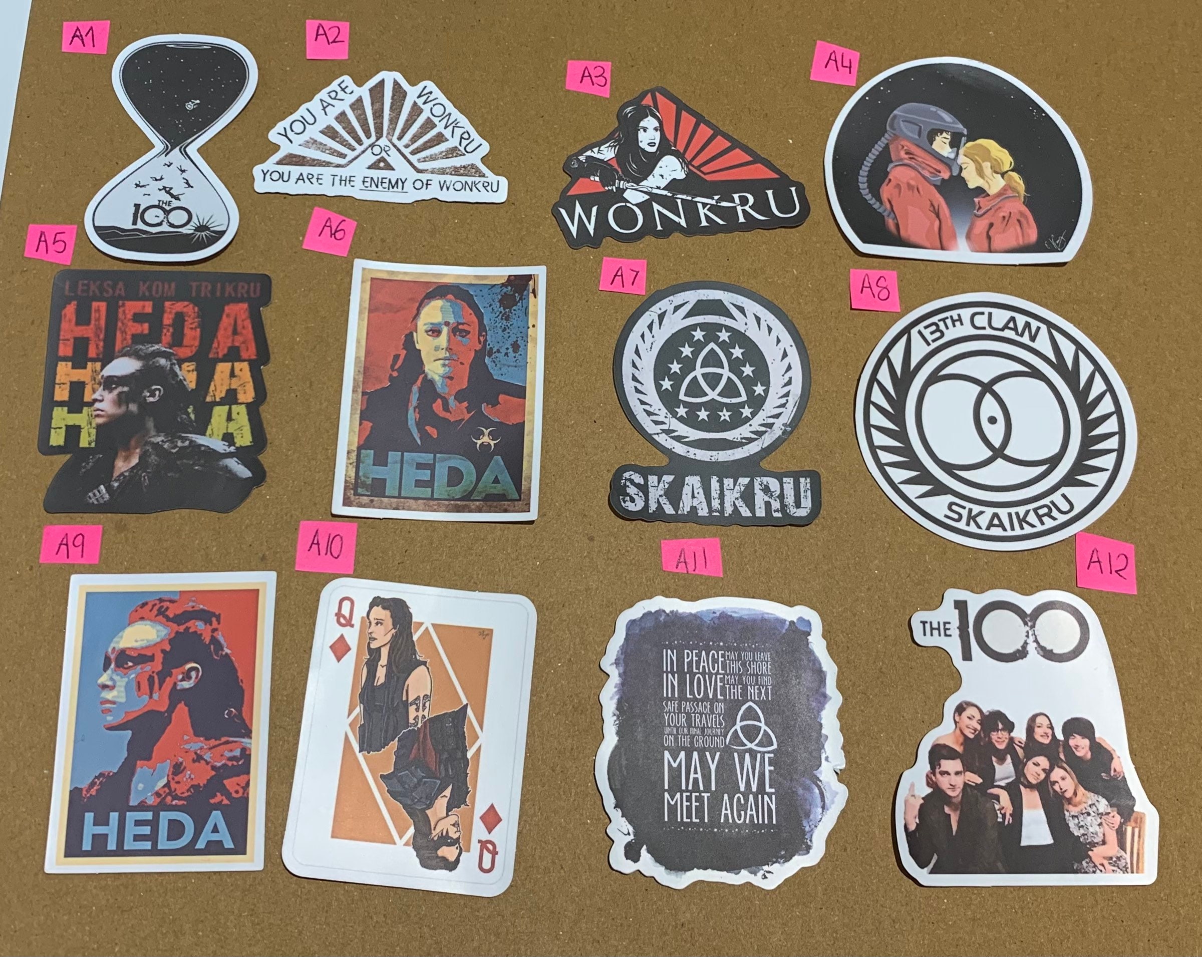 Cw’s 'the 100' Stickers Pack, Pack of 3 - Etsy
