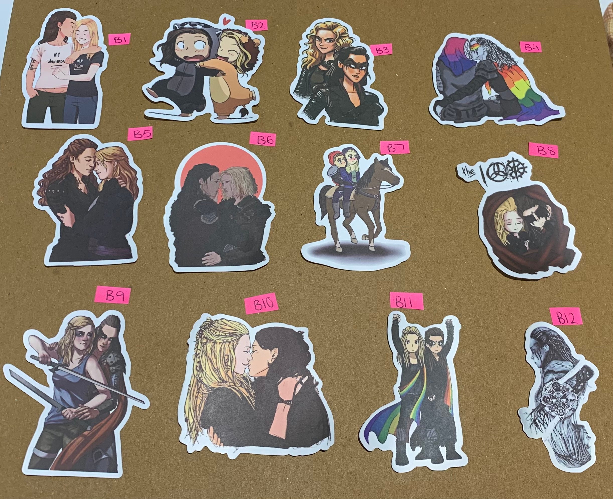 Cw’s 'the 100' Stickers Pack, Pack of 3 - Etsy