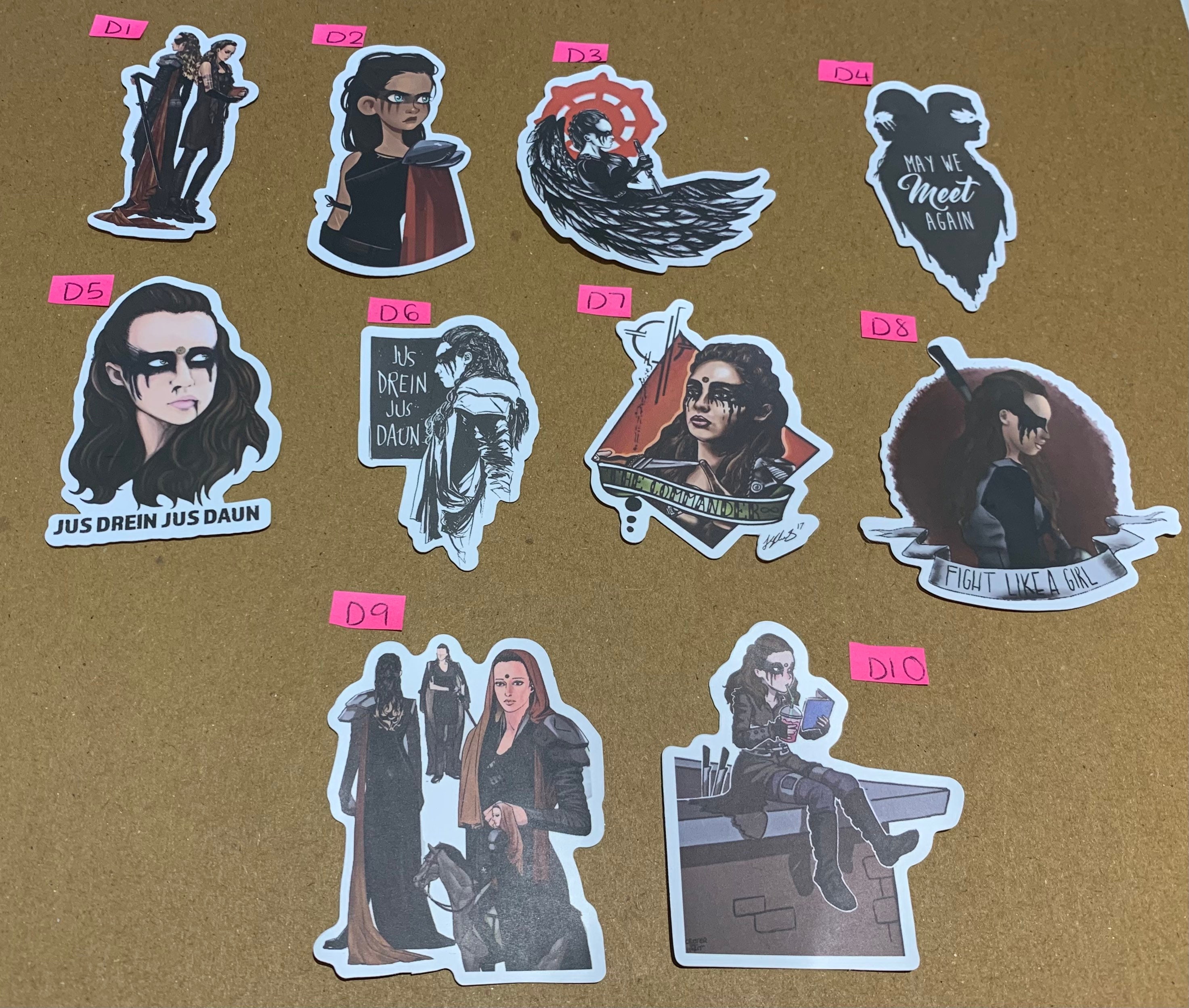 Cw’s 'the 100' Stickers Pack, Pack of 3 - Etsy