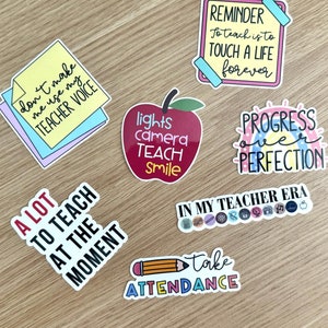 Teacher Stickers, Back to School. Laptop Water Bottle Tumbler Sticker ...