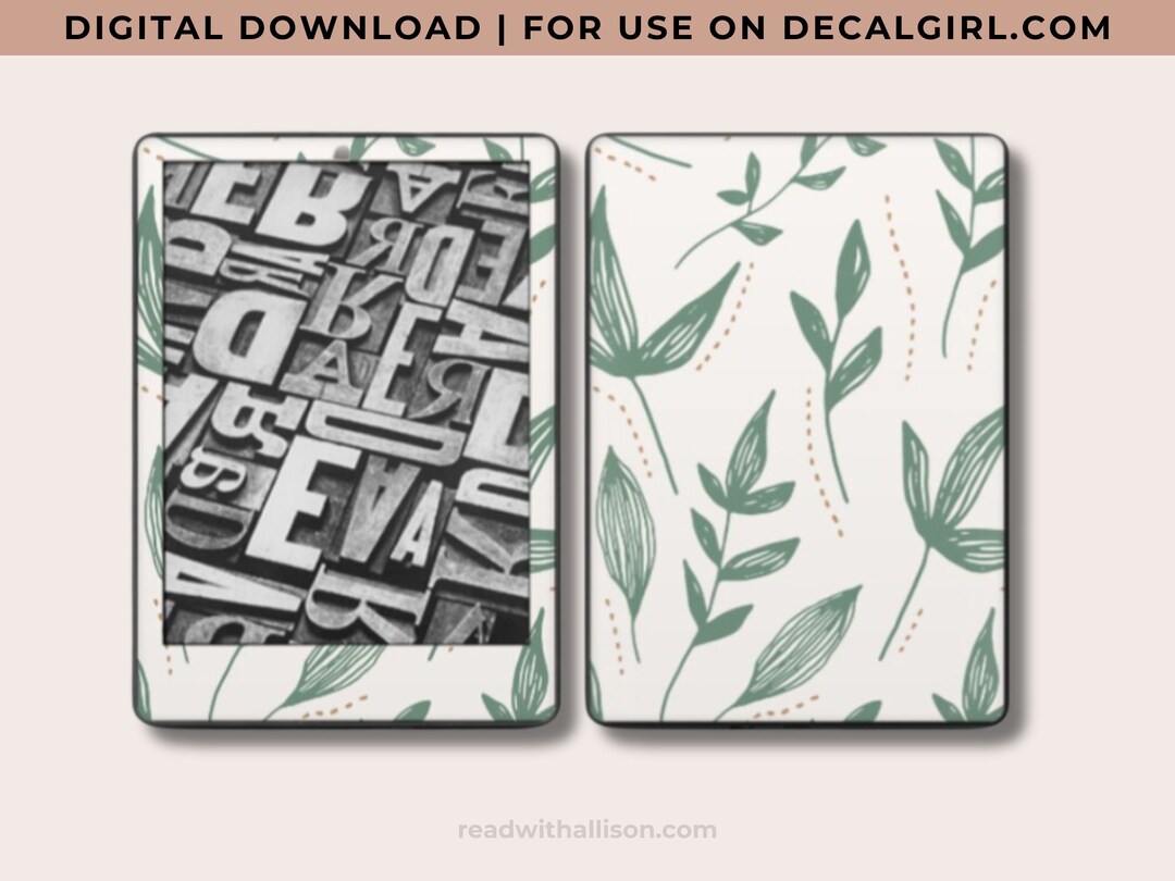 Kindle Decal Skin Case Insert - Etsy