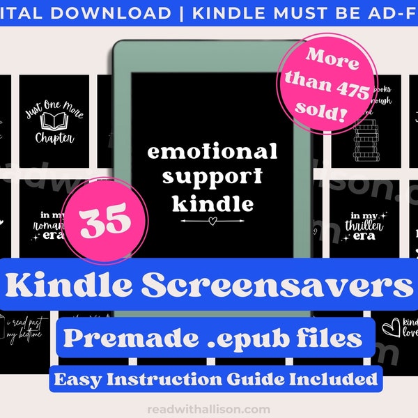 Aesthetic Kindle Lock Screen - Etsy