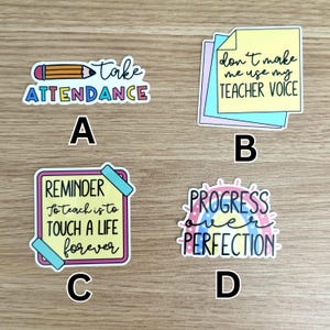 Teacher Stickers, Back to School. Laptop Water Bottle Tumbler Sticker ...