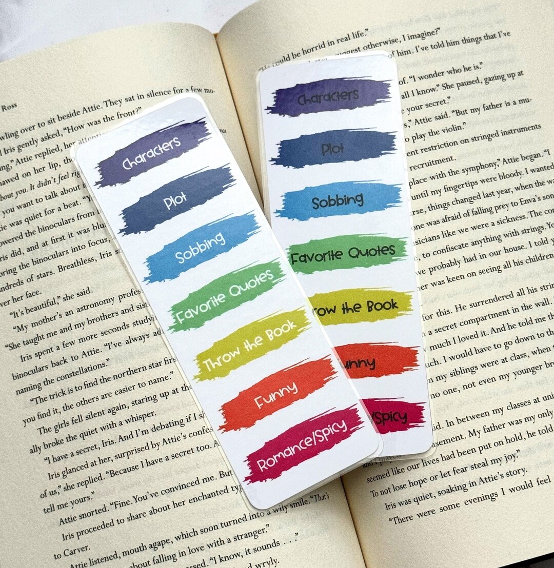 Annotation Key Bookmarks Handmade Laminated Booktok Book Lover Gifts ...