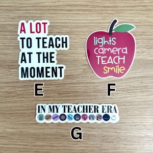Teacher Stickers, Back to School. Laptop Water Bottle Tumbler Sticker ...