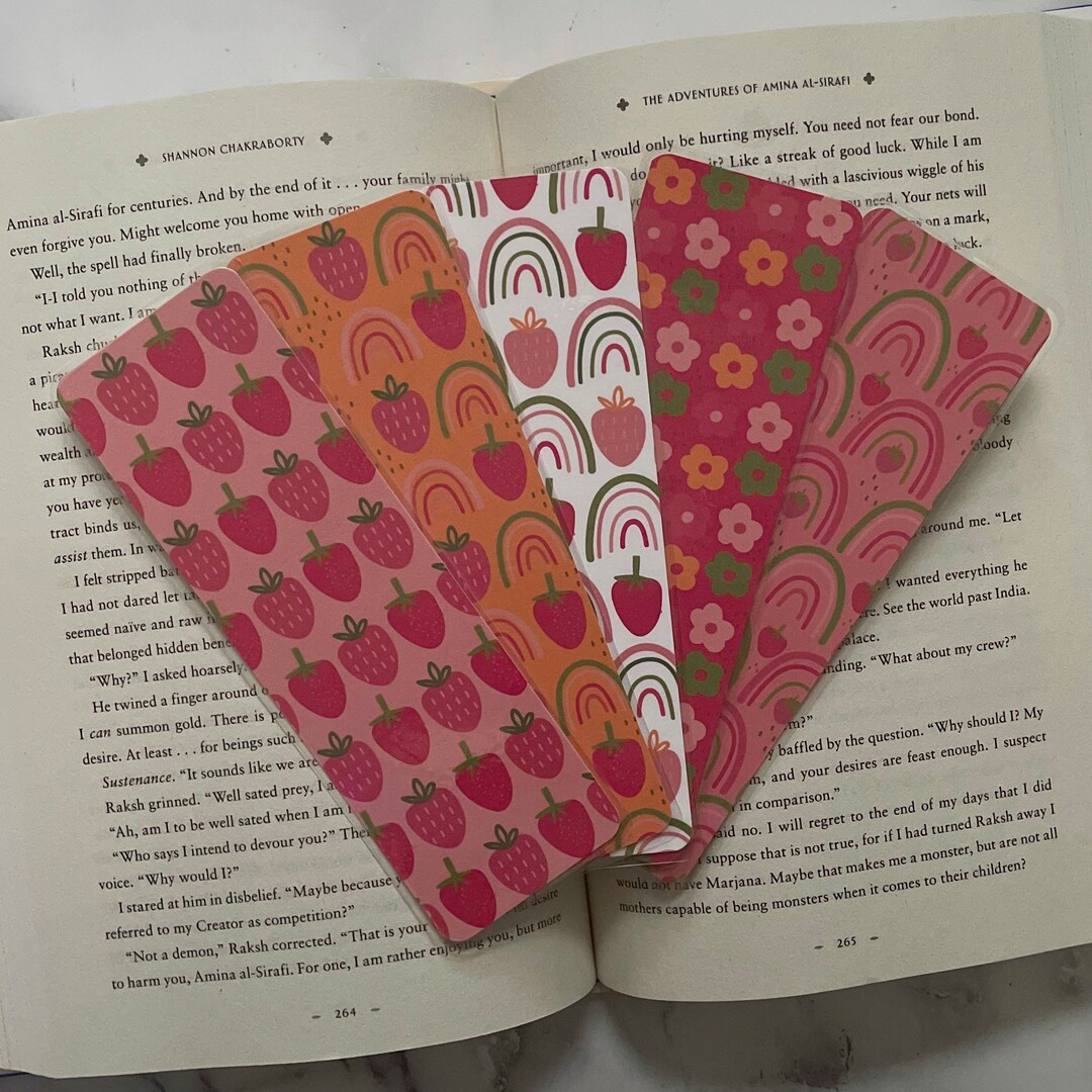 Spring Bookmarks Laminated Bookmarks Gifts for Book Lovers - Etsy
