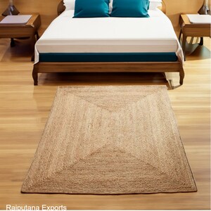 Indian Handmade Jute Rug Rectangle and Square Jute Rughome - Etsy