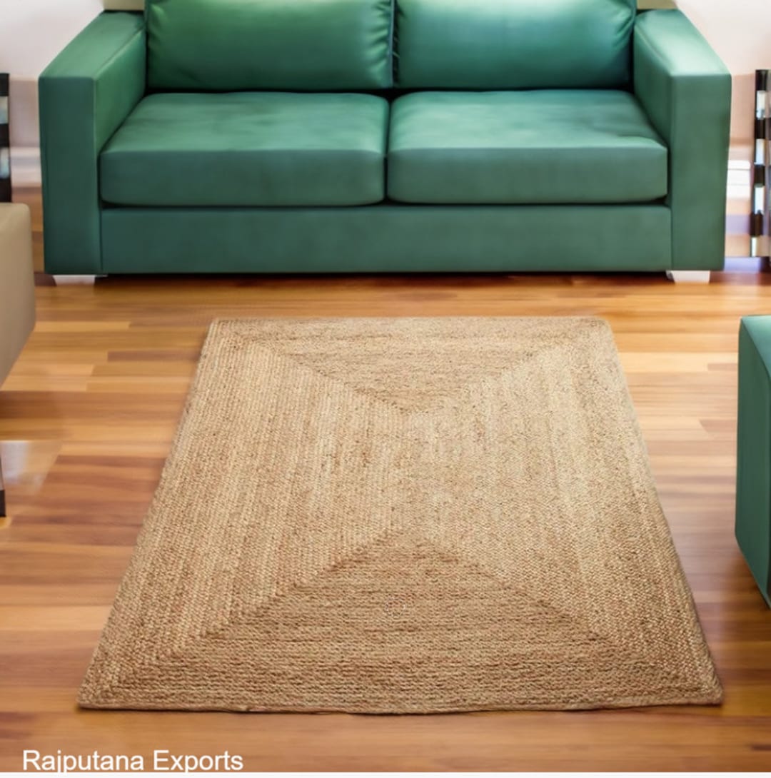 Natural Jute Rug, Large Jute Area Rug, Braided Rug, Decorative Rug ...