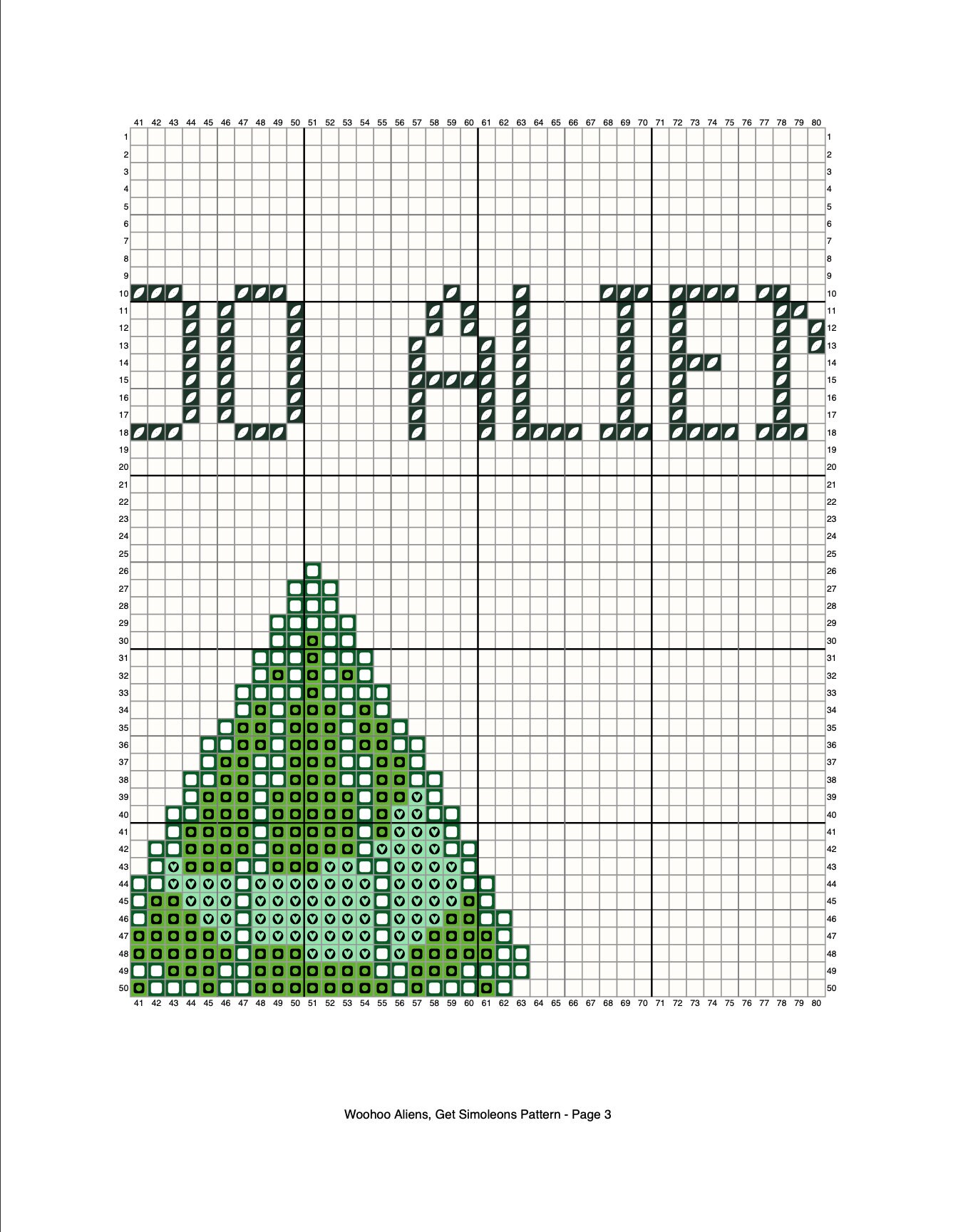 Woohoo Aliens, Get Simoleons Cross Stitch Pattern - Etsy
