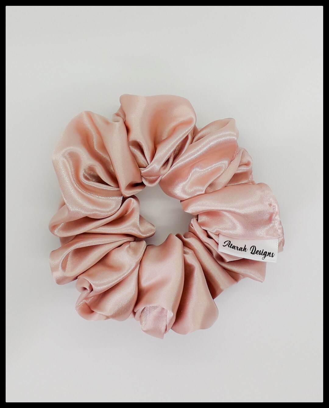 Petite Size Scrunchie- the Ariah - Satin Rose Dust Pink - Etsy