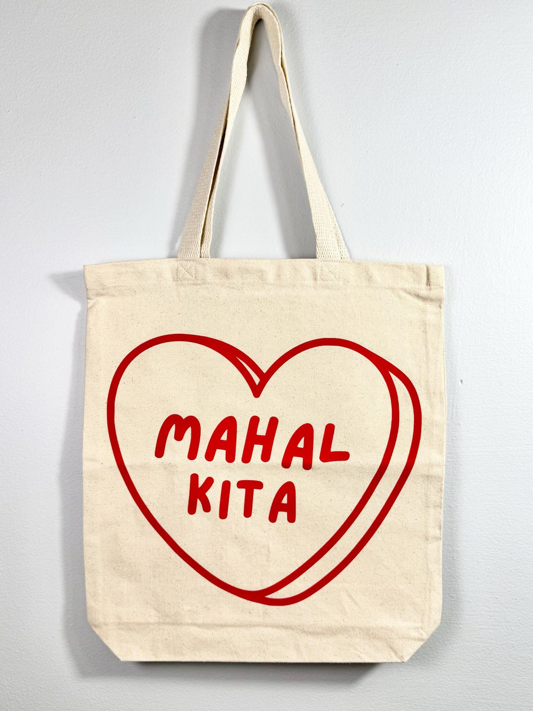 Mahal Kita Tagalog Cotton Canvas Tote - Etsy