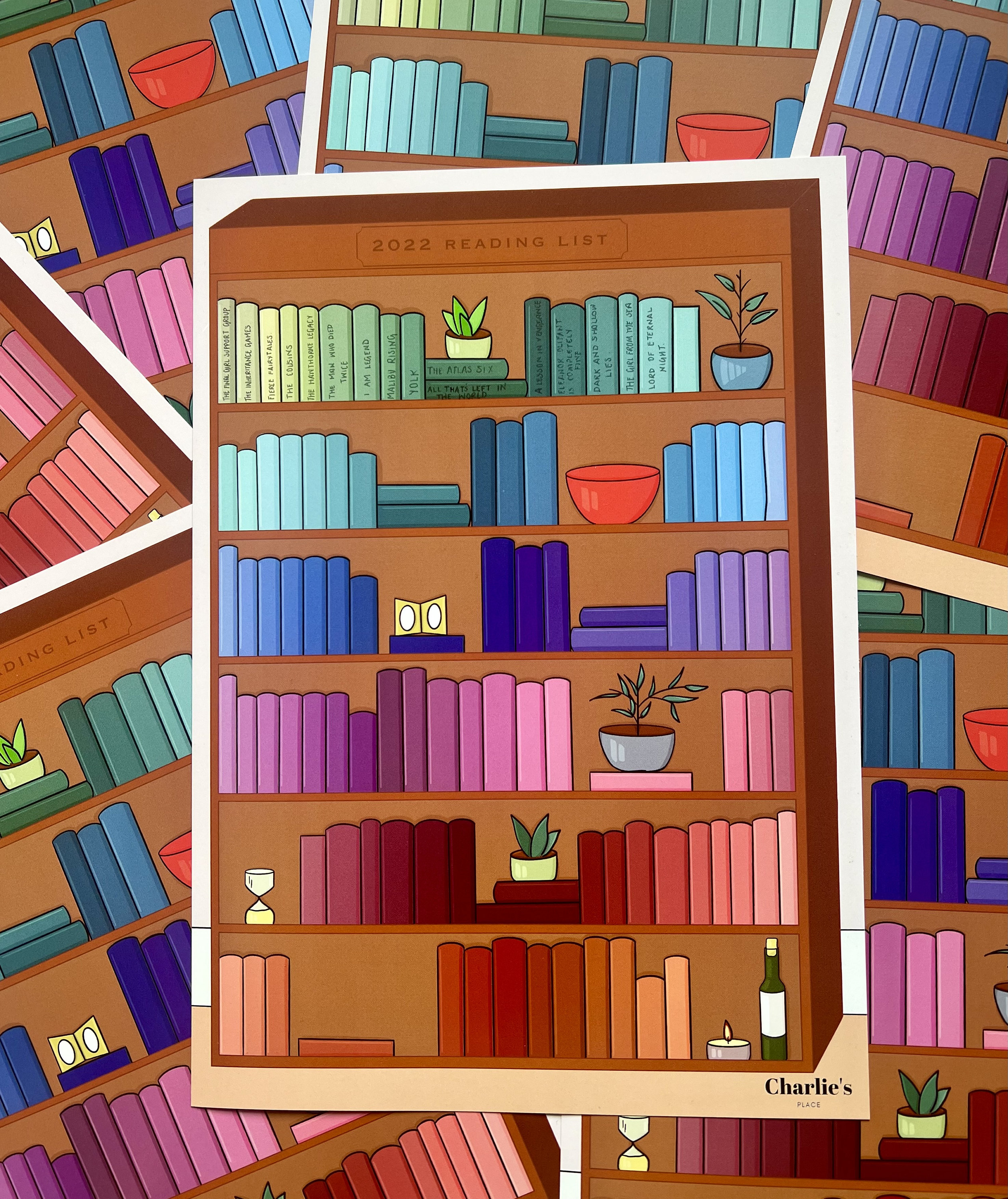 2022 READING TRACKER POSTER | A4 Colourful Library Poster | Bookish ...