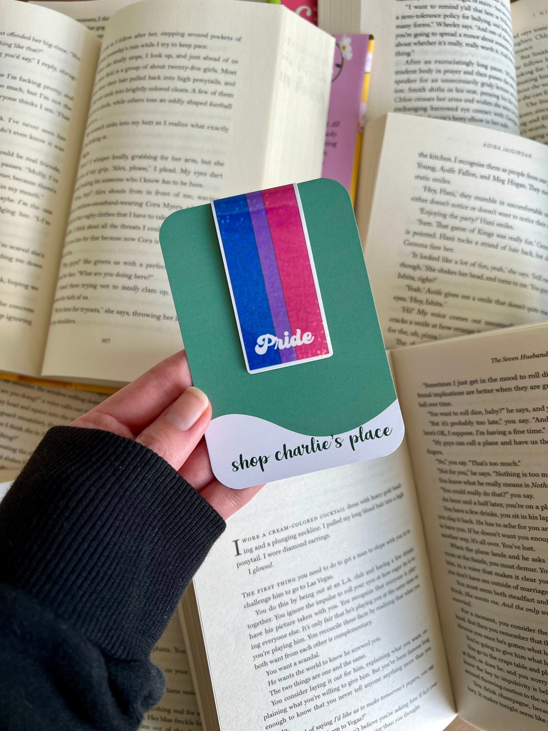 BISEXUAL PRIDE FLAG | Holographic and Magnetic Bookmarks | Bookish ...