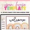 Editable Open House Template | Back to School | Boho Rainbow | Google ...