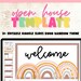 Editable Open House Template | Back to School | Boho Rainbow | Google ...