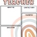 Meet the Teacher | Boho Theme | Editable Google Slides Canva - Etsy